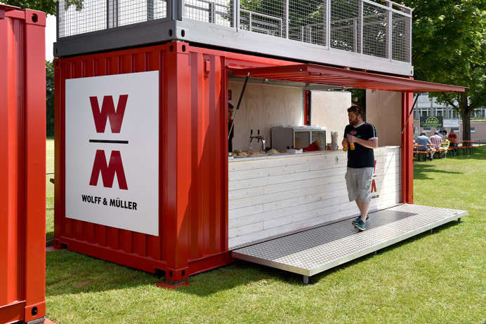 EVENT BARCONTAINER, WOLFF & MÜLLER, LUDWIGSBURG, SUMMER 2015 (FLAP ...